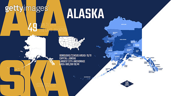 49 of 50 states of the United States, divided into counties with ...
