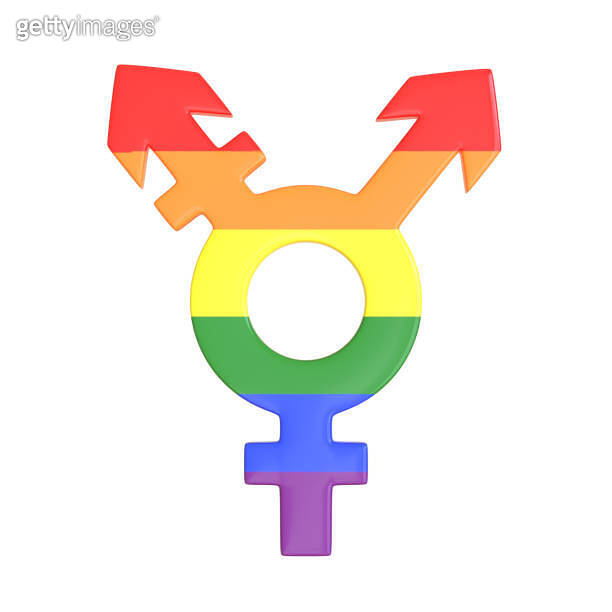 Transgender Symbol isolated on white background 이미지 (1366859736) - 게티이미지뱅크