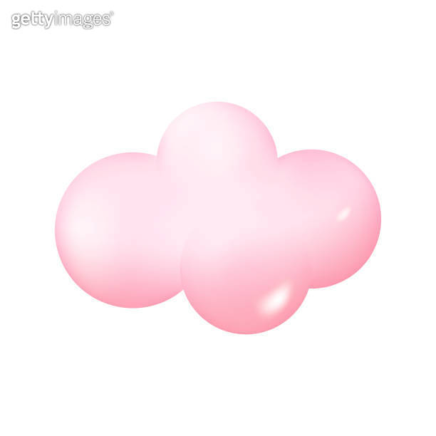 3d Cloud Isolated on White Background 이미지 (1434636498) - 게티이미지뱅크