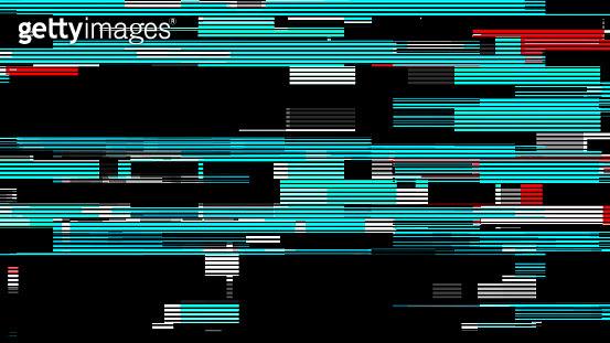 Hacked computer screen with glitch effect. Error templates with ...