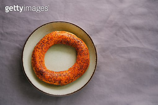 Traditional Turkish bagel pastry simit ,gevrek and fermented beverage ...