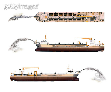 Dredger. Rainbowing. 3d-rendering (1394201993) 일러스트, 무료 일러스트, 아이콘, 무료 ...
