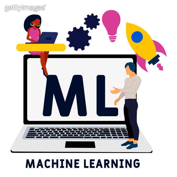ML - Machine Learning acronym. 이미지 (1362219121) - 게티이미지뱅크