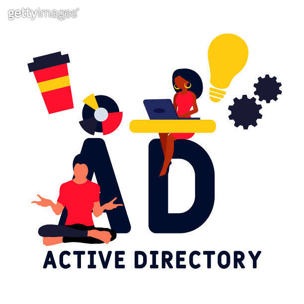 AD - Active Directory acronym 이미지 (1363623050) - 게티이미지뱅크