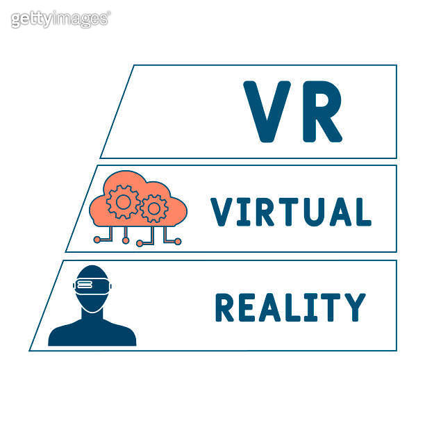 VR - Virtual Reality acronym 이미지 (1362190343) - 게티이미지뱅크