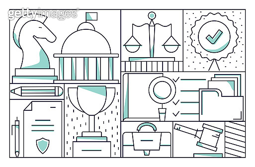 Compliance concept. The design can be edited and the color can be ...