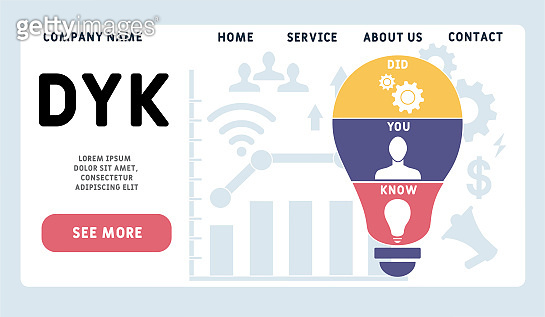 DYK, Did You Know acronym 이미지 (1440781580) - 게티이미지뱅크