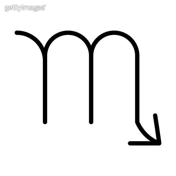 scorpio icon from zodiac collection. Thin linear scorpio, astrology ...