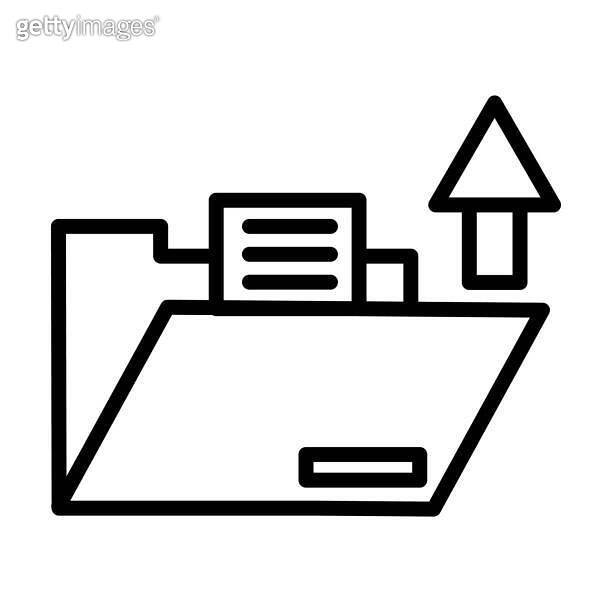 open file icon from education collection. Thin linear open file ...
