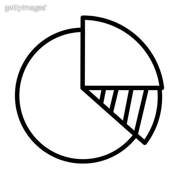 data analysis pie chart icon from business and analytics collection. Thin linear data analysis ...