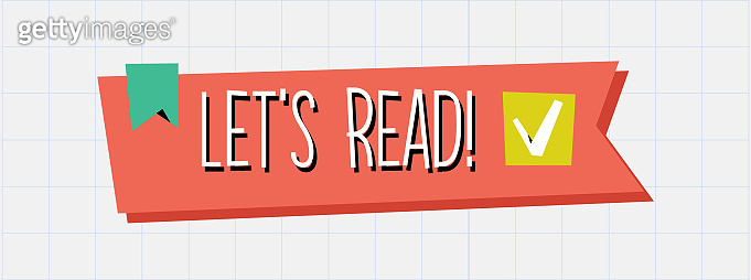 Lets Read Sticker Template 이미지 (1410881091) - 게티이미지뱅크