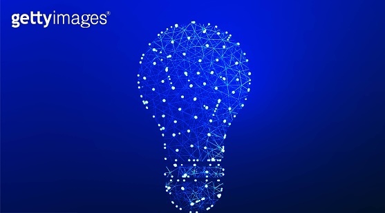 light bulb, energy saving, lamp glasses. mind and thinking solution ...