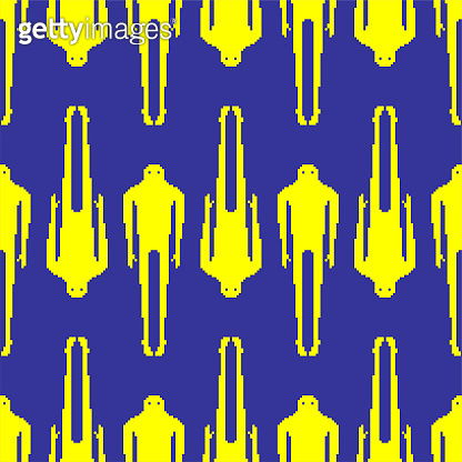 Ghost Pixel art Pattern seamless. 8 bit human phantom Background ...