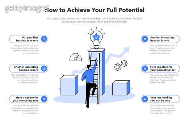 Simple infographic template for how to achieve your full potential ...