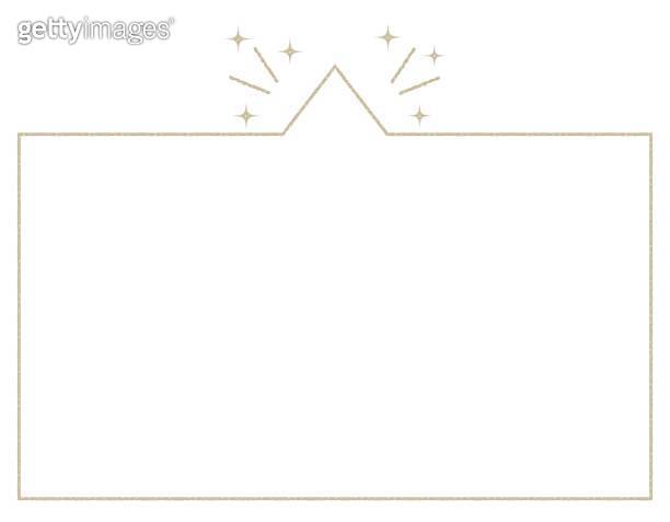 Hand-painted frame with shining stars, comment section / illustration ...