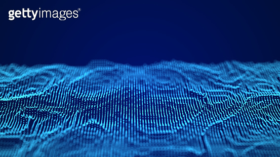 Abstract digital background. Science background. Tech background. Matrix. Binary Code. 3d ...