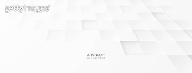 Abstract 3D modern square pattern background. White and grey geometric texture. vector ...