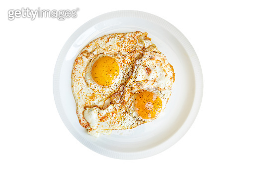 egg fried breakfast fresh white protein yolk meal food snack on the table copy space food ...