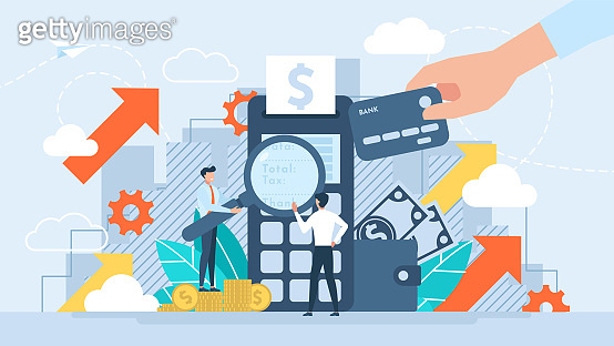 Contactless payment, complete transaction, payment terminal. The ...