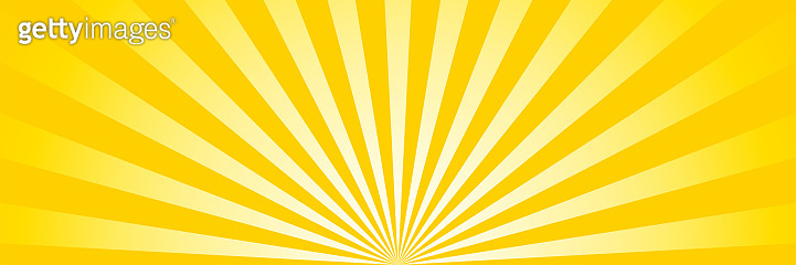 Retro sun rays as abstract background. Vintage sunburst yellow beams ...
