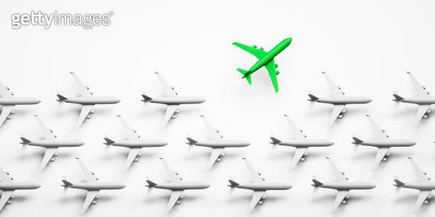 Group of white airplanes with green leader (1413100659) 일러스트, 무료 일러스트 ...
