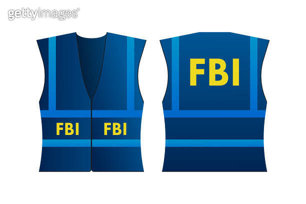 Fbi badge. FBI agent id. Policeman badge. Vector stock illustration ...