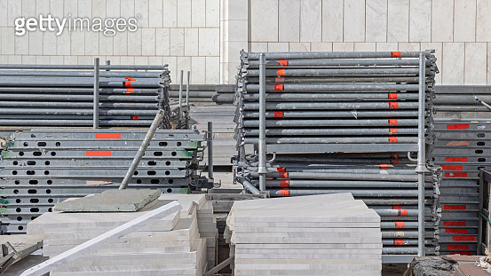 Scaffolding Pipes Construction Storage 이미지 (1450656041) - 게티이미지뱅크