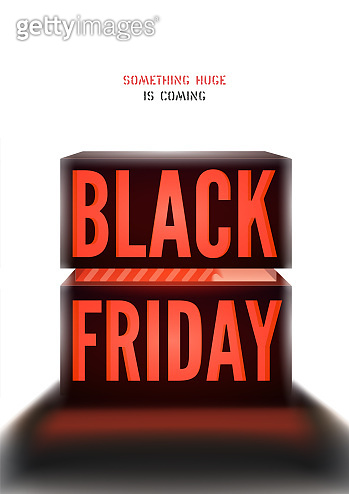 Black friday coming soon vector poster template 이미지 (1424099625) - 게티이미지뱅크