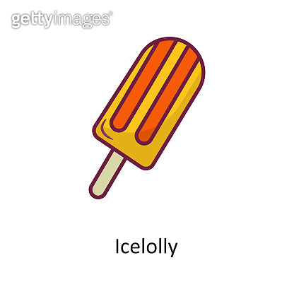Icelolly vector filled outline Icon Design illustration. Holiday Symbol ...