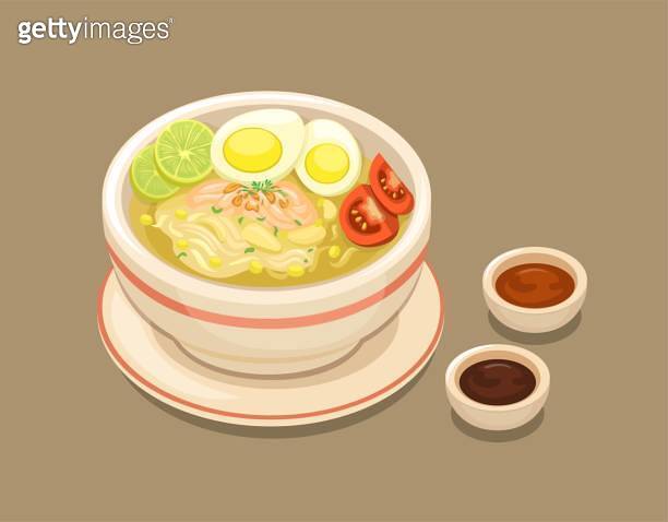 Soto Ayam aka Chicken soup traditional food from Indonesia. tasty food ...