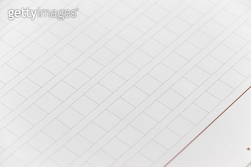 Close up on the grid of Japanese writing paper 이미지 (1426116237) - 게티이미지뱅크