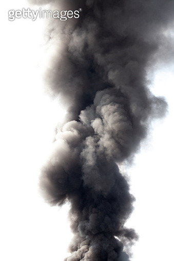 Movement of white smoke isolated on black background. 이미지 (1407545688 ...