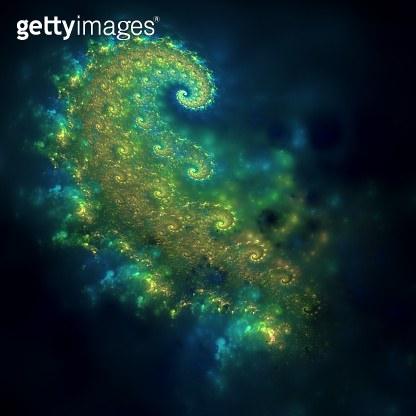 Abstract fractal art background. Infinitely repeating spiral shapes 이미지 ...