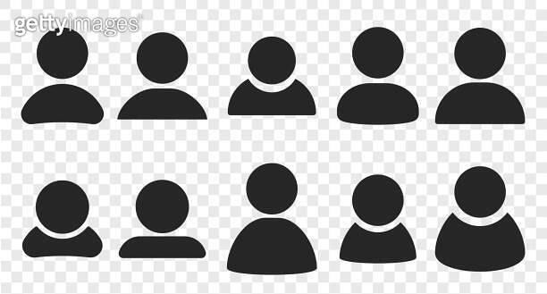 Simple People Heads Icon Set 이미지 (1369732022) - 게티이미지뱅크