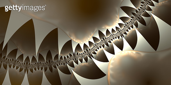 Abstract fractal art background which perhaps suggests a monster with ...