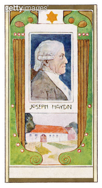 Joseph Haydn composer portrait Art nouveau illustration 이미지 (1402647975 ...