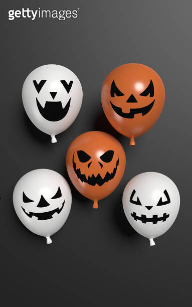 Carved Squash Shape Balloons in Different Facial Expressions for ...