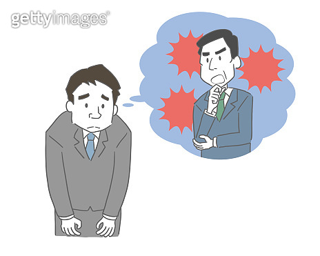 A man who is depressed by the rebuke from his boss (1390595589) - 게티이미지뱅크