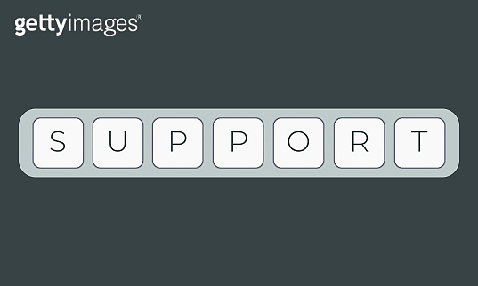 Computer keyboard key with key support. Keyboard keys icon button (1406272752) - 게티이미지뱅크