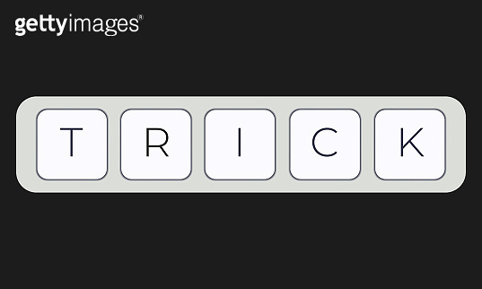 Computer keyboard key with key trick. Keyboard keys icon button ...