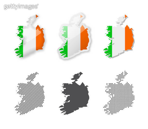 Ireland - Maps Collection. Six maps of different designs. (1422936360 ...
