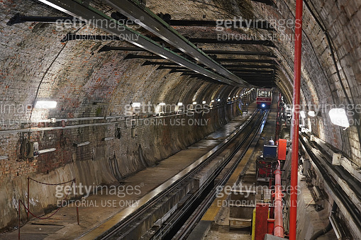 Tunnel funicular line in Istanbul, Turkiye (1438151093) - 게티이미지뱅크