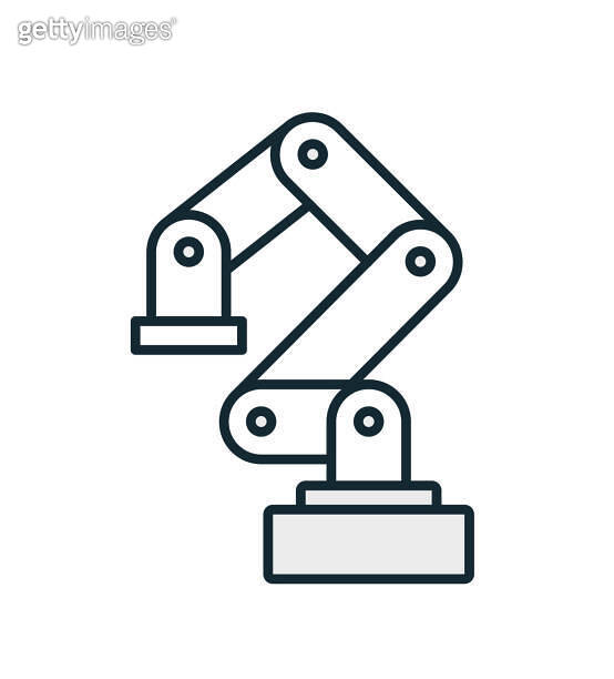 Illustration of a vertically articulated robot. 이미지 (1449734616) - 게티이미지뱅크