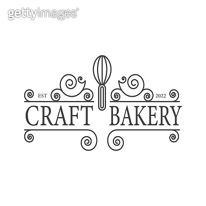 Feminine Bakery symbol Design Retro Bakery Bake and Cake Pastry Simple ...