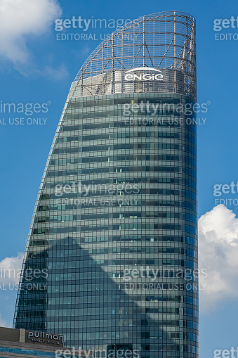 Engie tower, housing the headquarters of the French company in La ...