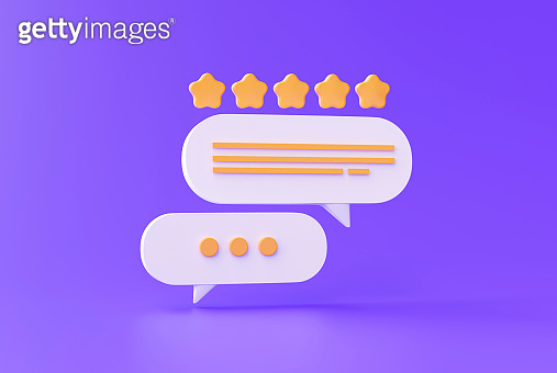 Customer feedback or review 5 star with comment excellent service icon ...