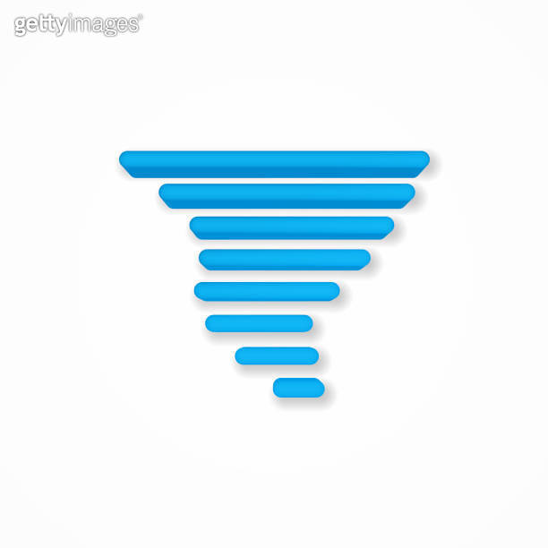 tornado, storm weather, whirlwind realistic icon. 3d line vector ...