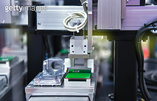 High technology and modern automatic robot for print circuit board (PCB)assembly machine part or ...