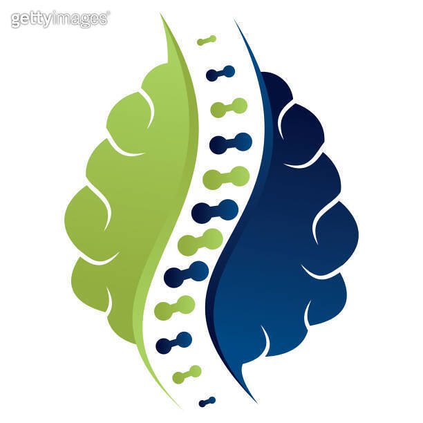 Brain and spinal column logo (1372230180) 일러스트, 무료 일러스트, 아이콘, 무료 아이콘 ...