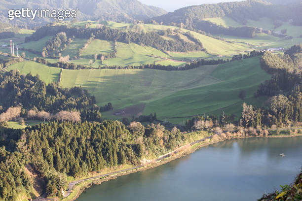 Furnas Lagoon, Furnas Valley - Sao Miguel island Azores Portugal 이미지 ...